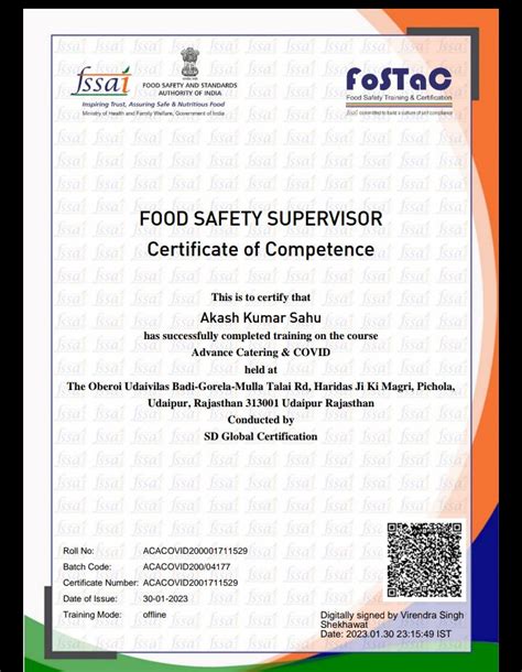 Akash Sahu On Linkedin It Was Great Experience To Know More About Food Safety