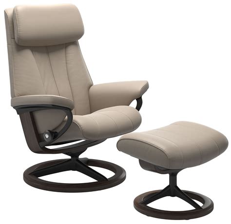 Ekornes Stressless Paul Leather Recliner And Ottoman Mayfair Chair