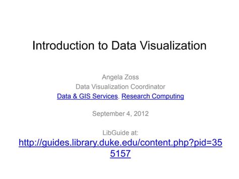 Introduction To Data Visualization Slides Ppt