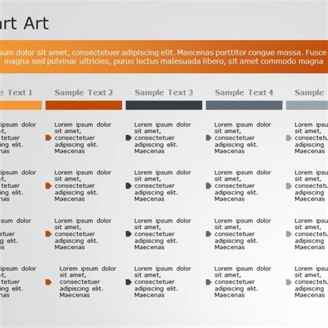 SmartArt List Squared Accent 2 Steps PowerPoint Template