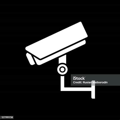 Cctv 카메라 라인 아이콘입니다 모바일 컨셉과 웹 디자인을 위한 플랫 사인이 채워져 있습니다 감시 카메라 간단한 단단한 아이콘