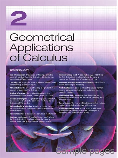 Chapter 2 Geometrical Applications Of Calculus Pdf Area Derivative