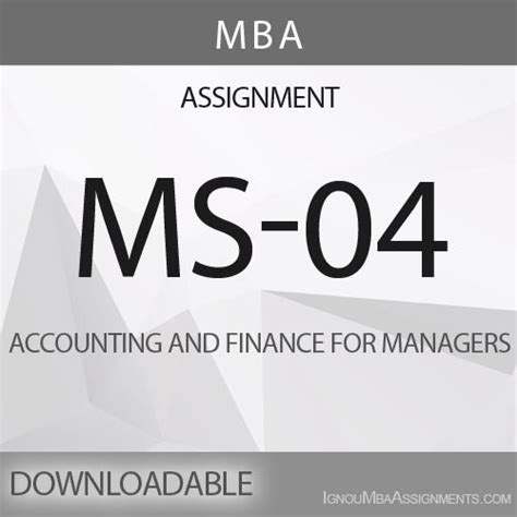 Ms 04 Solved Assignment
