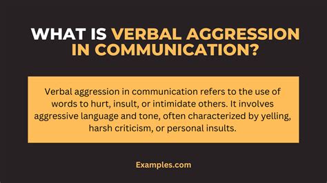 19 Verbal Aggression In Communication Examples