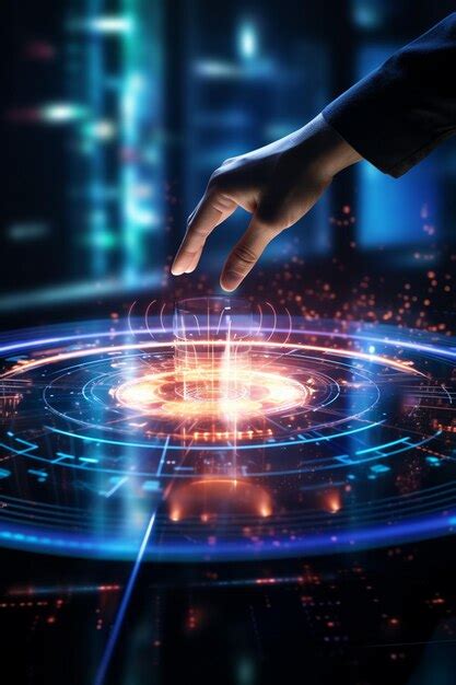 Premium Ai Image Businessman Holding Quantum Computing Concept Uhd Wallpaper