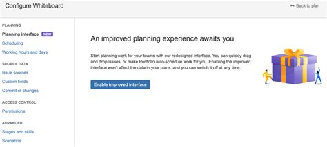 configuring plan settings advanced roadmaps for jira data center and