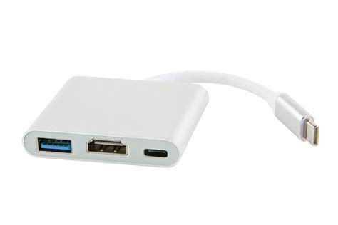 Адаптер Red Line Type C 3 In 1 Multiport Adapter Silver УТ000013654 купить с доставкой по
