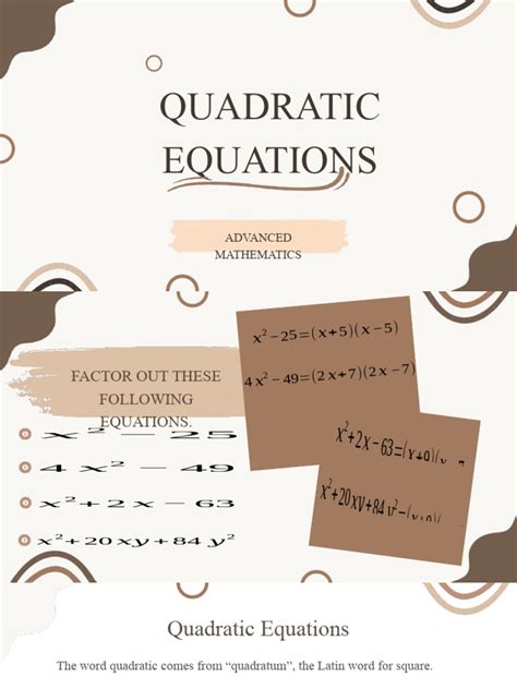 Week 13 Quadratic Equation Pdf Quadratic Equation Equations