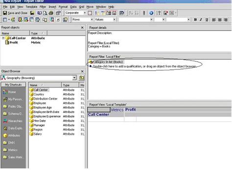 Kb17660 How To Force A Metric Condition To Ignore Report Filter When The Attributes In The Two