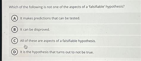 Solved Which Of The Following Is Not One Of The Aspects Of A