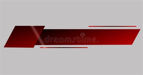Cool Simple Modern Designed Red Color And Black Colored Gradient Lower Third In High Resolution