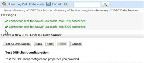 how to use oracle weblogic server with a jdbc gridlink data source