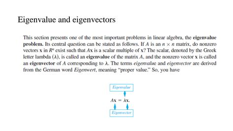 Solution Linear Algebra Eigenvalues And Eigenvectors Studypool