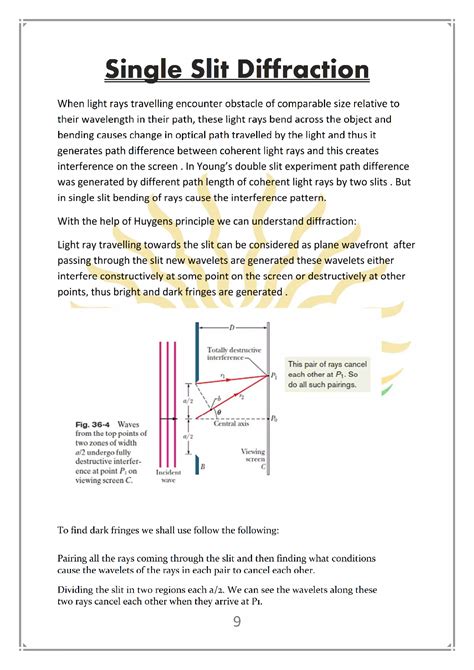 Physics Investigatory Project On Diffraction Pdf