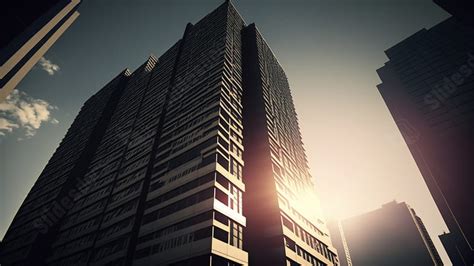 Best Commercial Building Powerpoint Background For Presentation