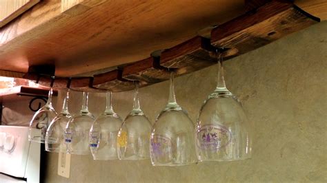 Hanging Wine Glass Rack Diy Diy Choices
