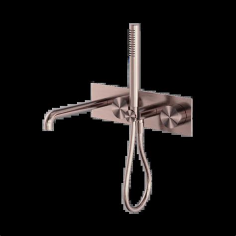 Kara Progressive Shower System With Spout 250mm Brushed Bronze