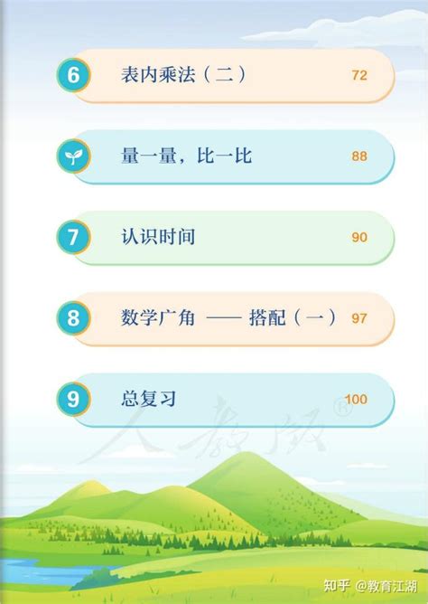 人教版二年级数学上册电子课本（最新高清版） 知乎