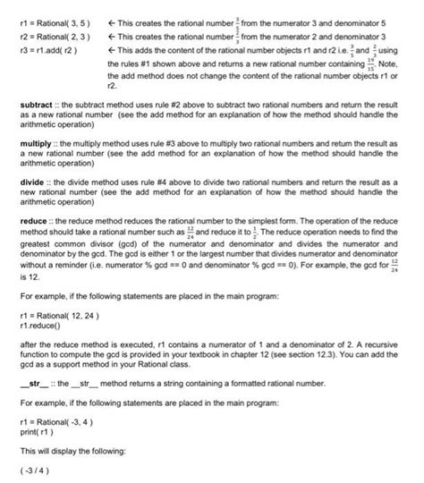 Solved In This Assignment You Will Implement A Rational