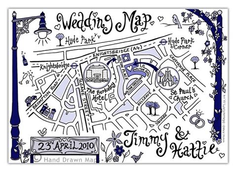 Hand Drawn Maps On Wedding Invites
