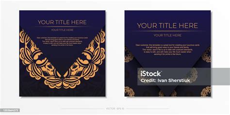 고급스러운 그리스 장식이 있는 세련된 레디 투 프린트 퍼플 엽서 디자인 빈티지 패턴초대 카드 템플릿 0명에 대한 스톡 벡터 아트 및 기타 이미지 Istock