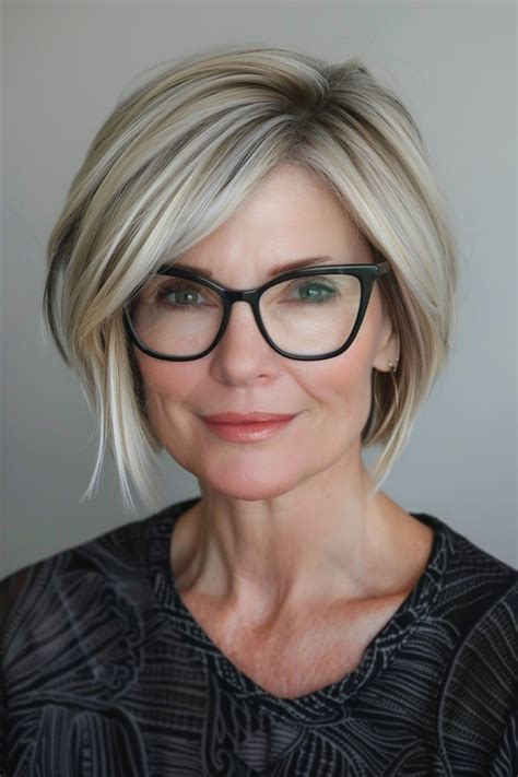 67 Flattering Hairstyles For Women Over 40 With Glasses Laylashine