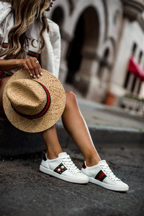 Gucci Ace Sneakers Outfit Spring Sneakers Outfit Gucci Outfits