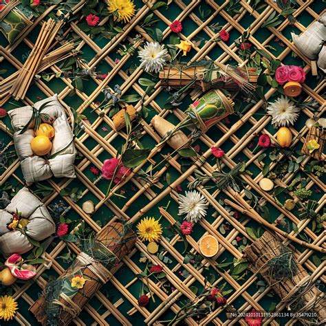 Ai创作图竹编花草设计 花店背景墙 手工竹编花朵 端午橱窗展示小景 新中式粉绿花艺瓦片 竹编花叶雕塑 日本纺织艺术家 竹编竹条竹篾婚礼 晒花竹帘 艺术竹编装置 干花背景墙 竹编婚礼道具 竹编