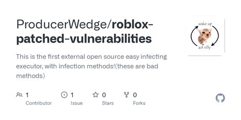 GitHub ProducerWedge Roblox Patched Vulnerabilities This Is The First External Open Source