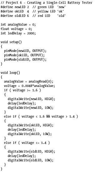 Arduino Uno R3 Battery Tester Use Arduino For Projects