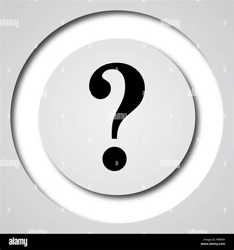 Question Mark Icon Internet Button On White Background Stock Photo Alamy
