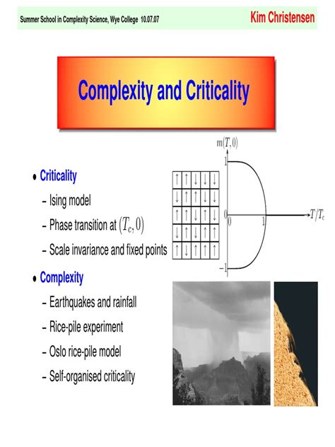 Complexity And Criticality Pdf Earthquakes Applied Mathematics