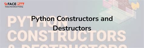 Constructors In Python A Complete Guide Face Prep
