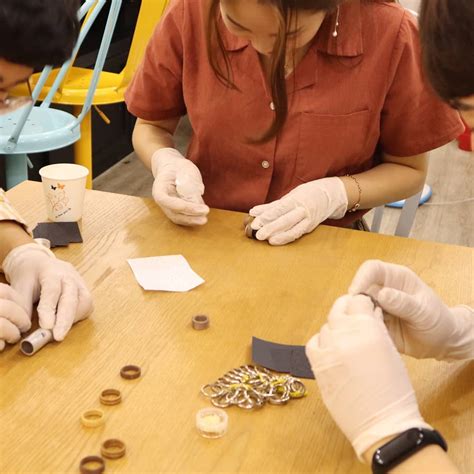 목공취미키트 달밤목공소 구미에서 반차를 쓰고 오셨다는 직장동료 3인방의 유쾌한 반지만들기 오고가는