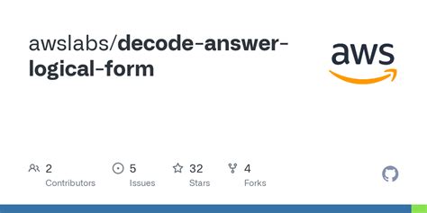 Github Awslabsdecode Answer Logical Form