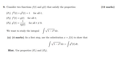 Solved Consider Two Functions F T And G T That Satisfy Chegg Com