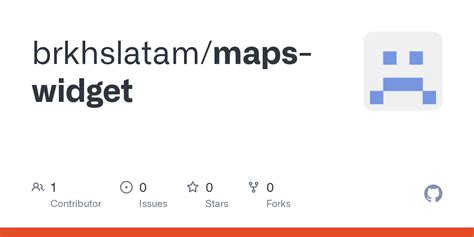 GitHub Brkhslatam Maps Widget