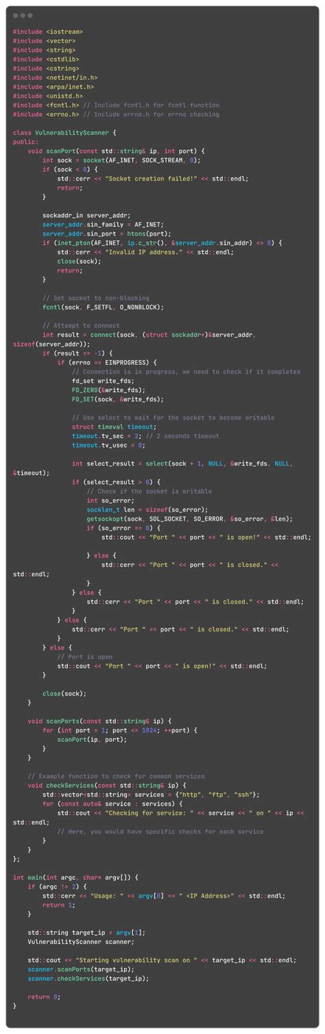cplusplus scanner ssh vulnerability ftp ssh scanport
