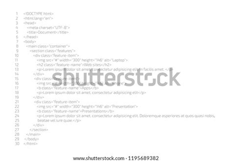html code website coding programming concept stock illustration