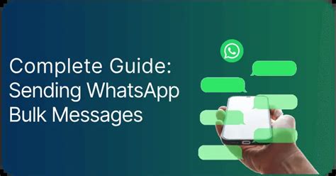 How To Send Whatsapp Bulk Message Step By Step Guide