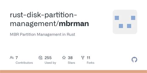 Github Rust Disk Partition Managementmbrman Mbr Partition