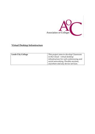 Virtual Desktop Infrastructure PDF Desktops Computing