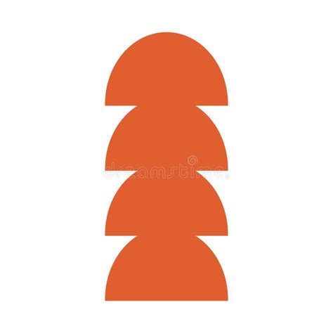 Half Circles Geometric Shape Stock Vector Illustration Of Geometric Modern 345612435