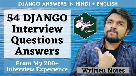 Django Developer Interview Questions Answers Hindi English Written Notes My