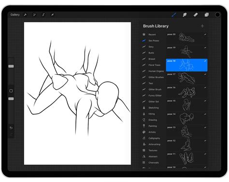 Artstation 20 Procreate Sex Poses Stamp Brushes Procreate Kamasutra Stamp Brushes