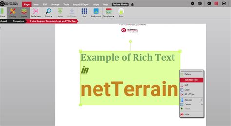 Netterrain 96 Rich Text Support Osp Upgrades And More Graphical Networks Dcim Network