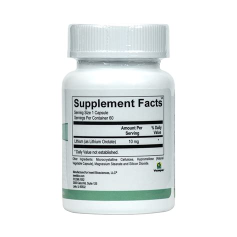 Lithium Orotate Inwell Biosciences