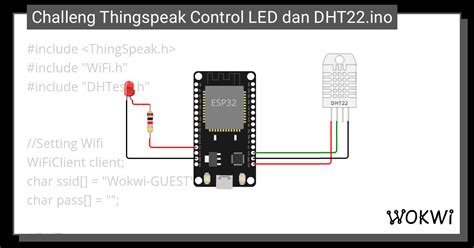 Challeng Thingspeak Control Led Dan O Wokwi Esp32 Stm32