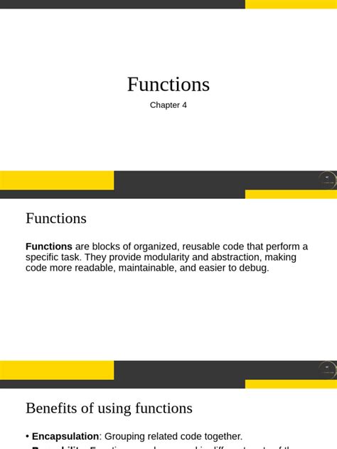 Ch4 Functions Pdf Parameter Computer Programming Scope Computer Science