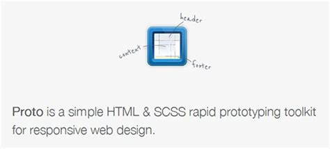 html and scss rapid prototyping toolkit for responsive web designs proto